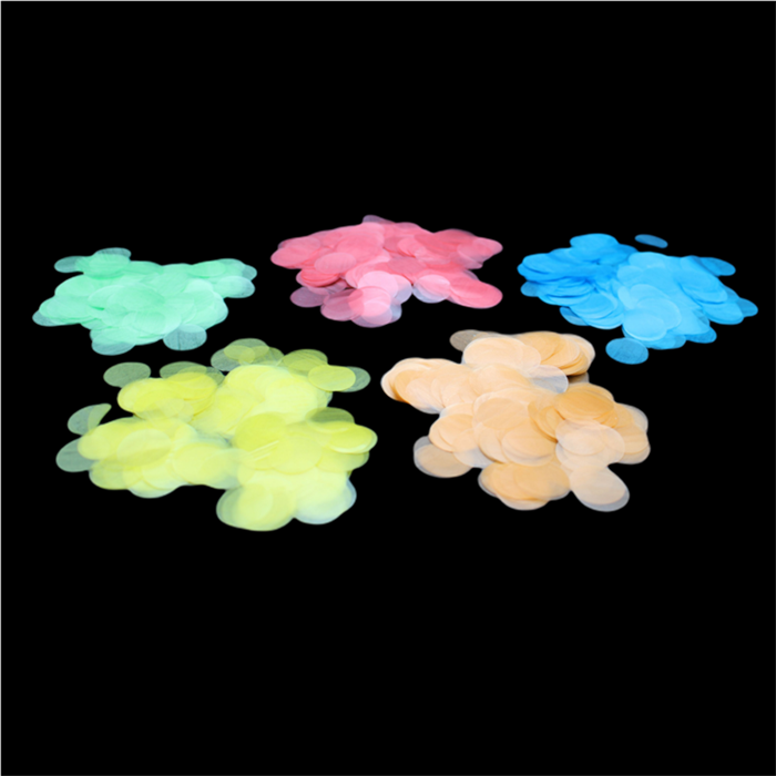 Supply Water Soluble Round Biodegradable Tissue Rice Paper Confetti ...