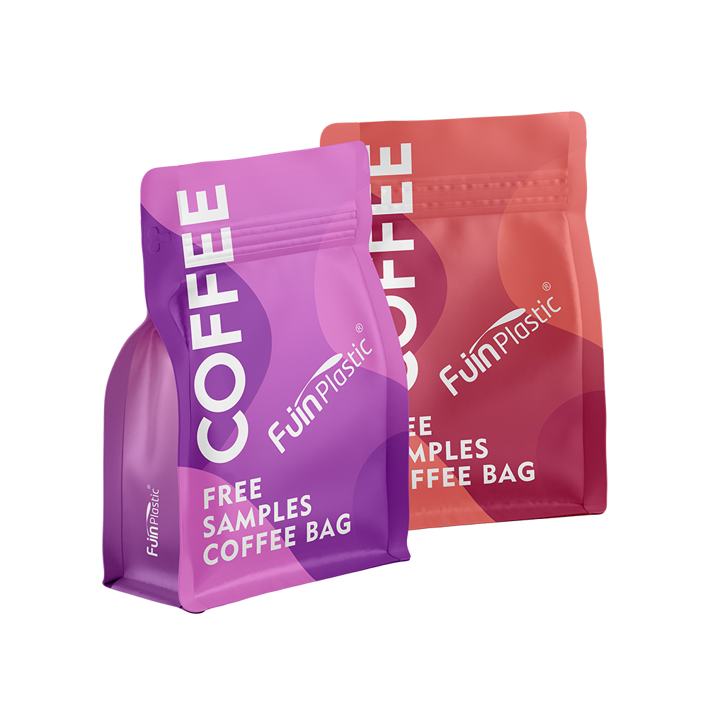 Supply flat bottom plastic coffee ziplock bags packaging Wholesale ...