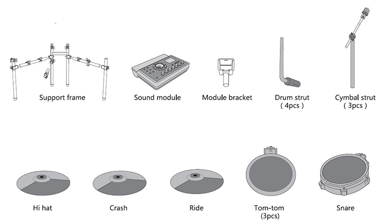 Supply Percussion Electronic Drum Electric Drum Kit For Sale Wholesale ...