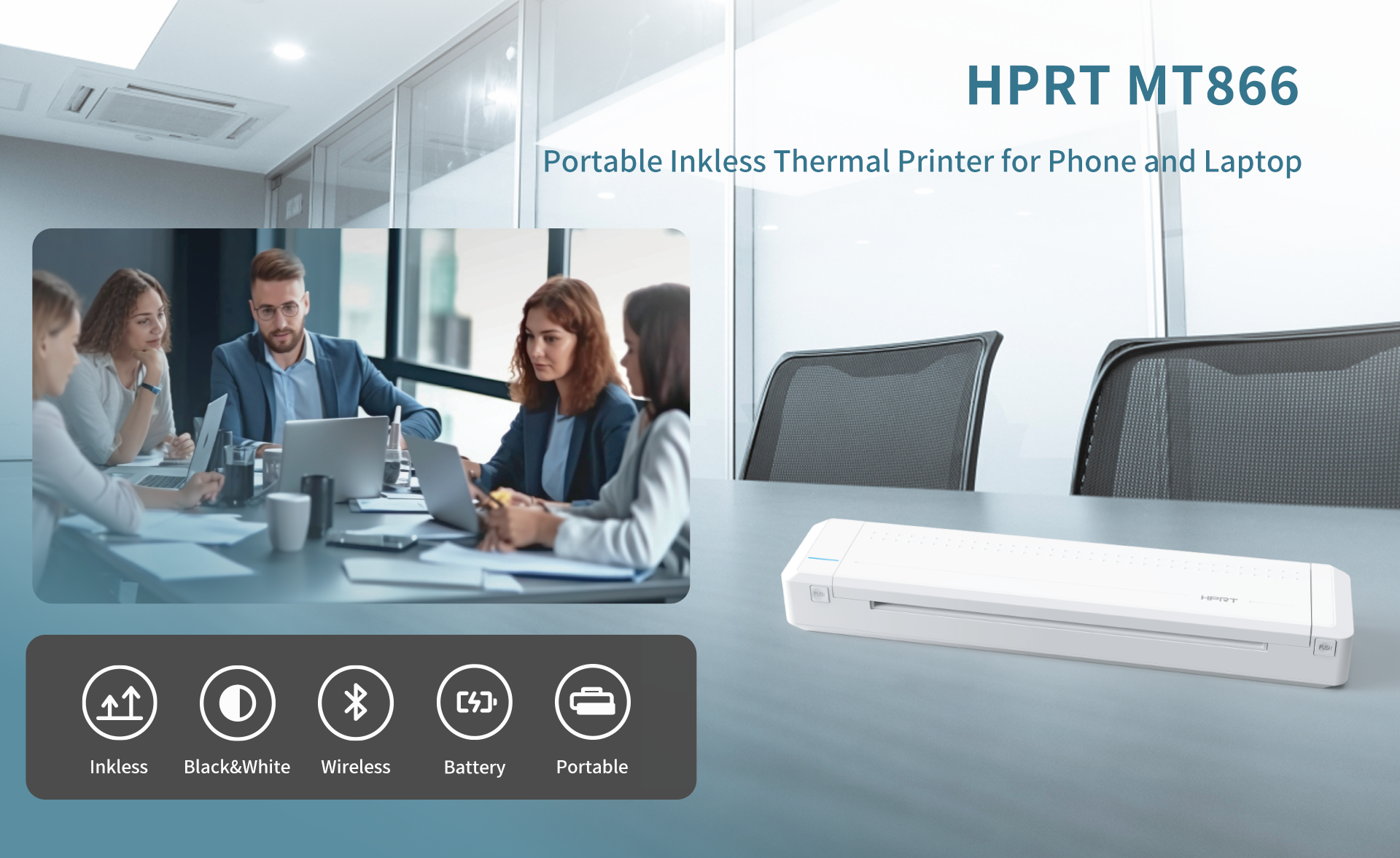 Supply Portable Inkless Thermal Printer for Phone and Laptop Wholesale ...