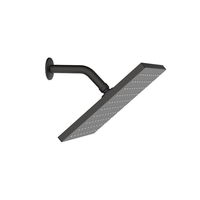 Supply Square Flat Black Rainfall Rectangular Rain Shower Head ...