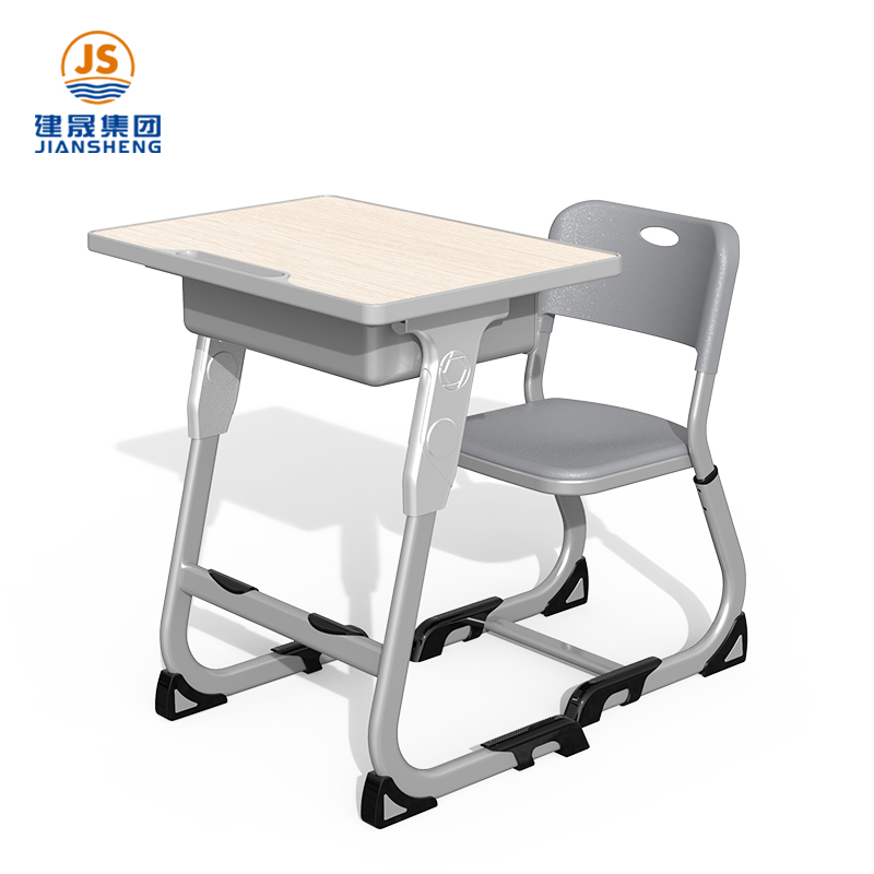 Supply Cast Aluminium Adjustable Student Desk and Chair Set for ...