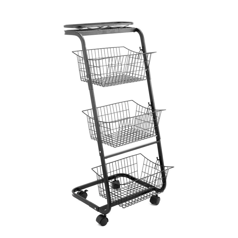 Supply Kitchen Fruit Potato Onion Swing Basket Cart Wholesale Factory ...