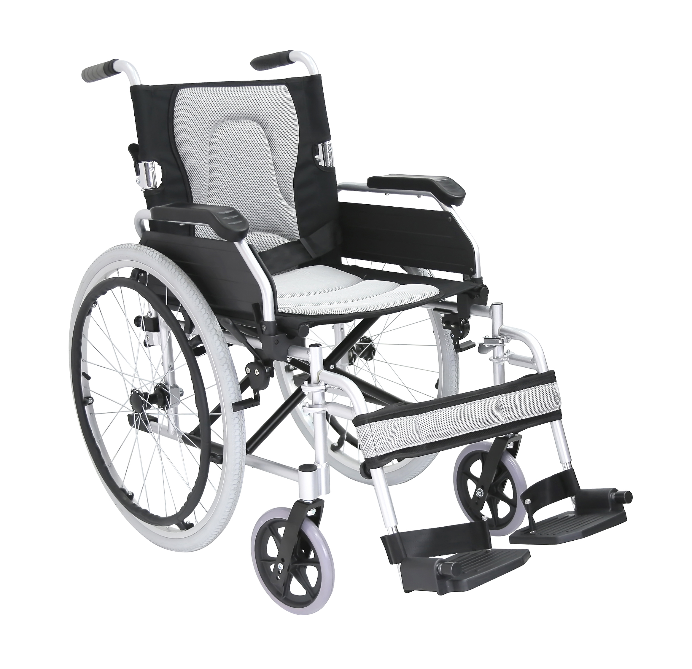 Supply Light-weight Aluminum Functional Wheelchair with 22' solid rear ...