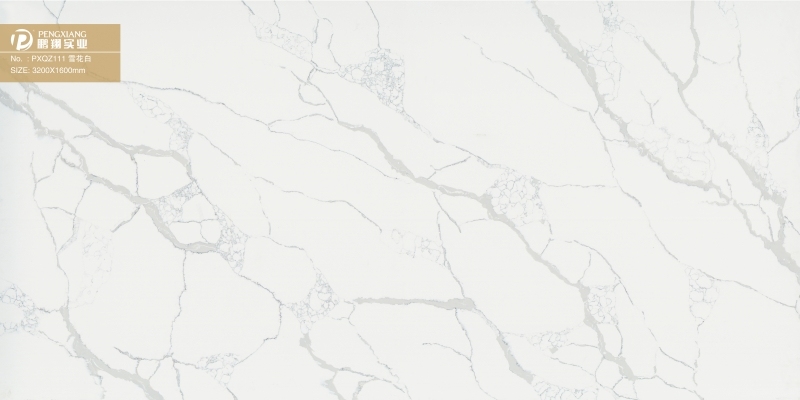 Supply PXQZ111 Snow White Engineered Stone Quartz Table Top Kitchen ... Supply PXQZ111 Snow White Engineered Stone Quartz Table Top Kitchen ...