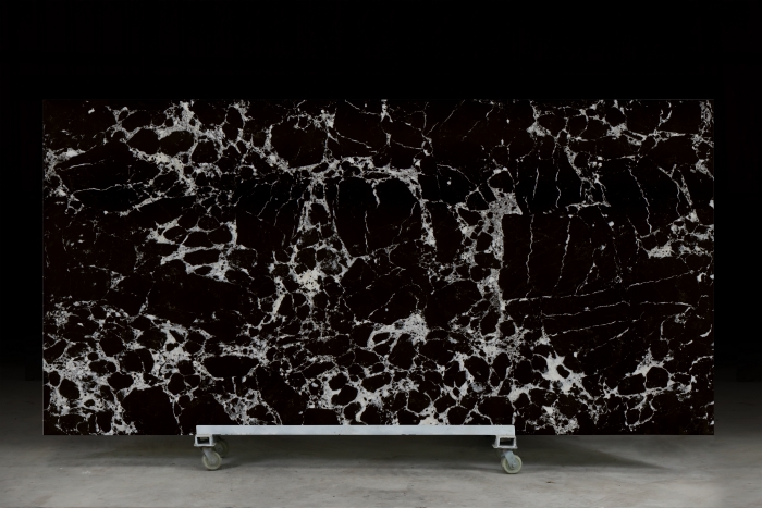 Supply PXQZ230709-2 High-end Black Quartz Sheet Engineered Stone Panel ...