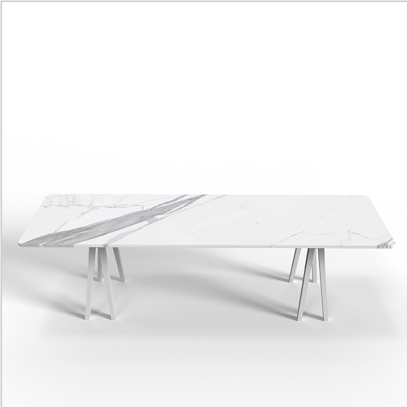 Supply Marble Top Dining Table with Honeycomb Structure Wholesale ...