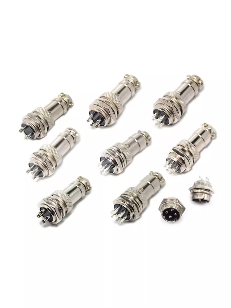 Supply Aviation plug socket connector GX16 12 20-2/3/4/5/6/7/8P pin ...