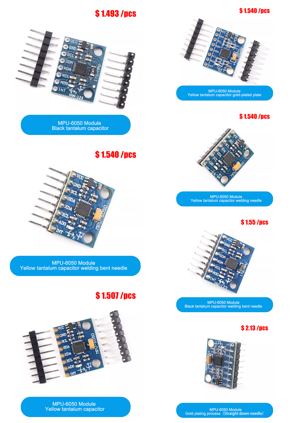 Supply MPU6050 module 3D Angle sensor 6DOF triaxial accelerometer ...