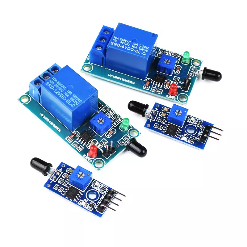 Supply F5 flame sensor module 5/12V fire source detection module ...