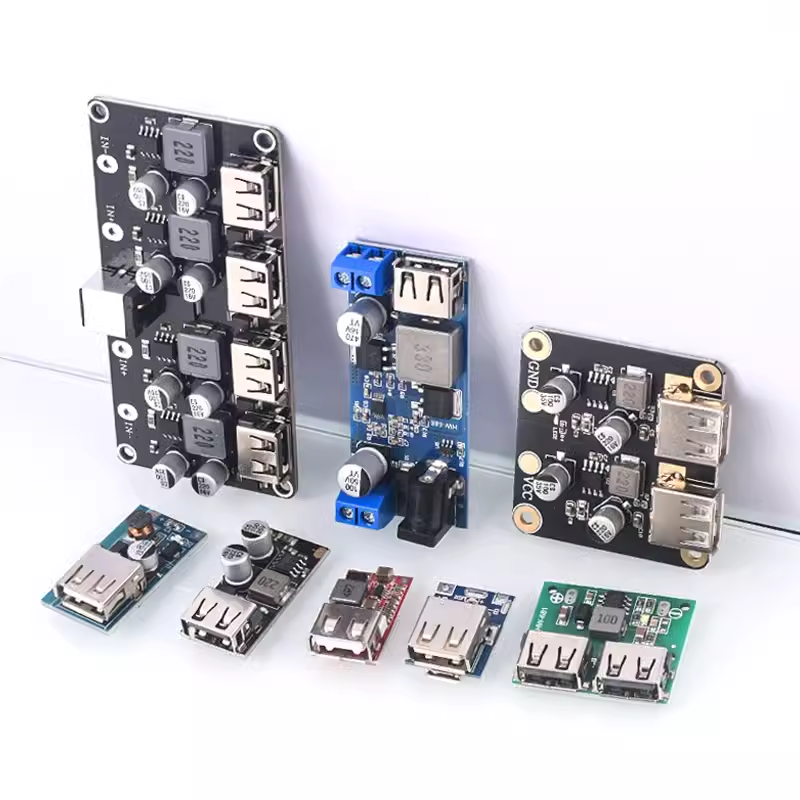 Supply DC-DC buck power module board 6-24V12V to 5V 3A dual USB output ...