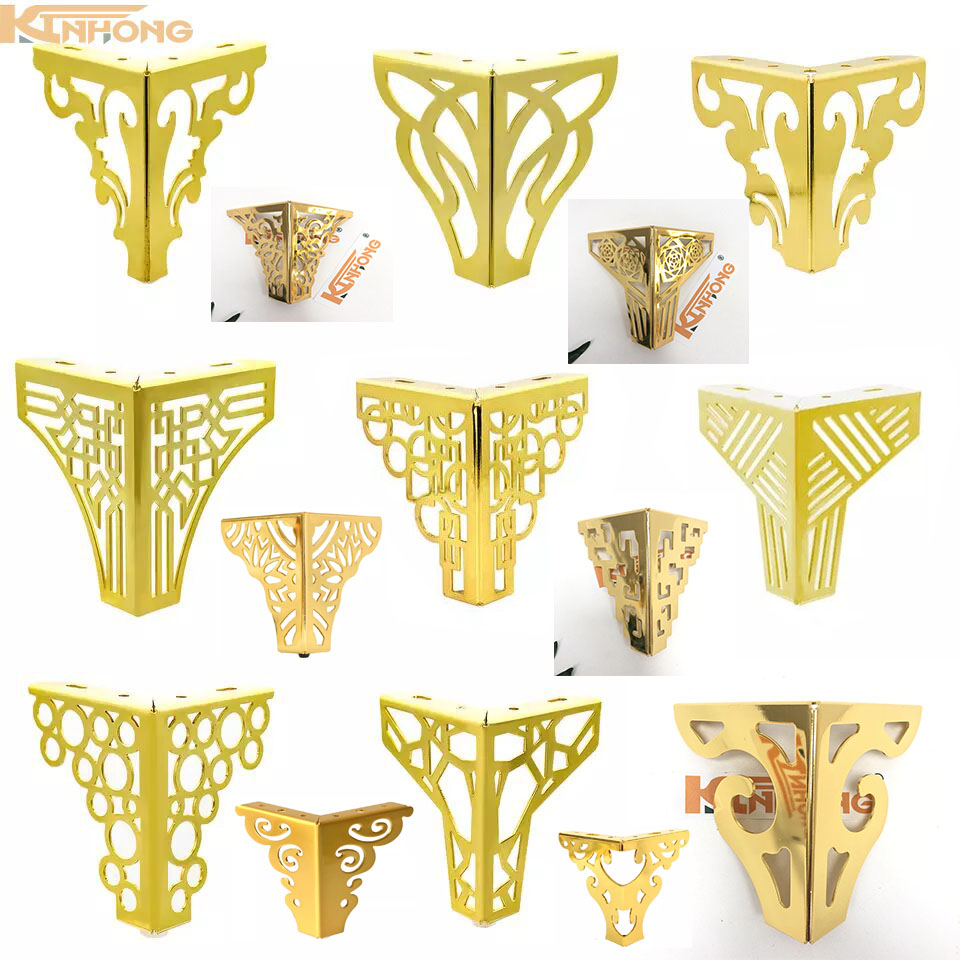 Supply 6 Inch Metal Gold Chrome Triangle Y Shape Cabinet Sofa Legs ...
