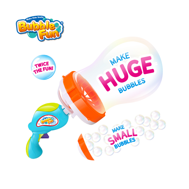 Supply Bubble Fun 2 In 1 Battery Operated Jumbo Bubble Gun Wholesale ...