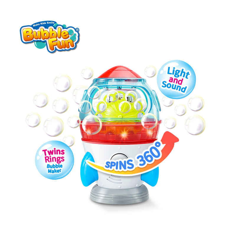 Supply Bubble Fun B/O Bubble Rocket with 360° Rotation and Sound ...