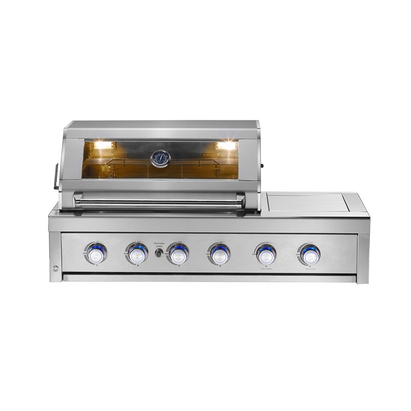 Supply 4 burner built in gas grill with side burner and infrared burner ...
