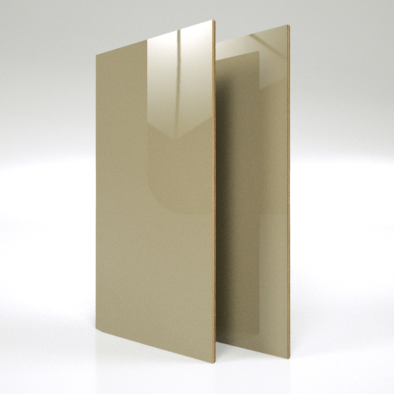 Supply Indoor Usage high gloss anti scratch petg MDF board for door ...