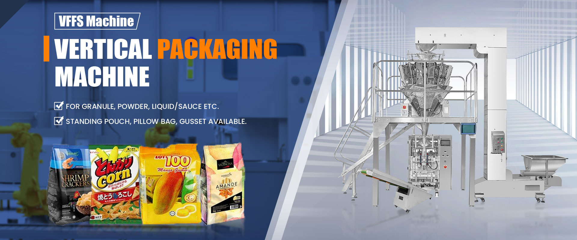 Vertical Form Fill Seal Machine, Rotary Premade Pouch Doypack Machine ...