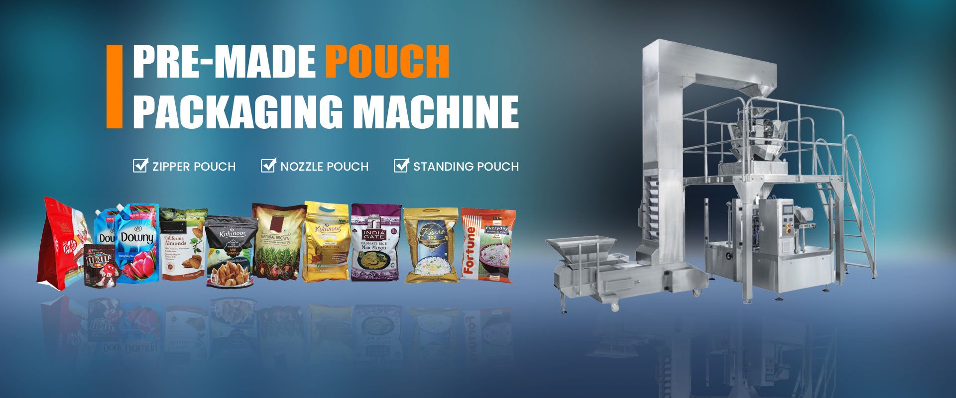 Vertical Form Fill Seal Machine, Rotary Premade Pouch Doypack Machine ...