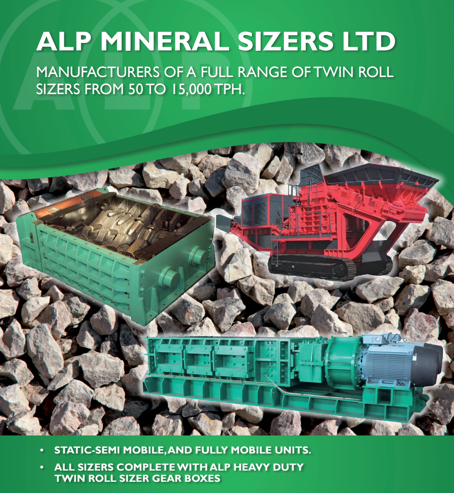 Mineral Sizers, Apron Feeders, In Pit Crushing And Conveying Suppliers - ALP MINERAL SIZERS LTD