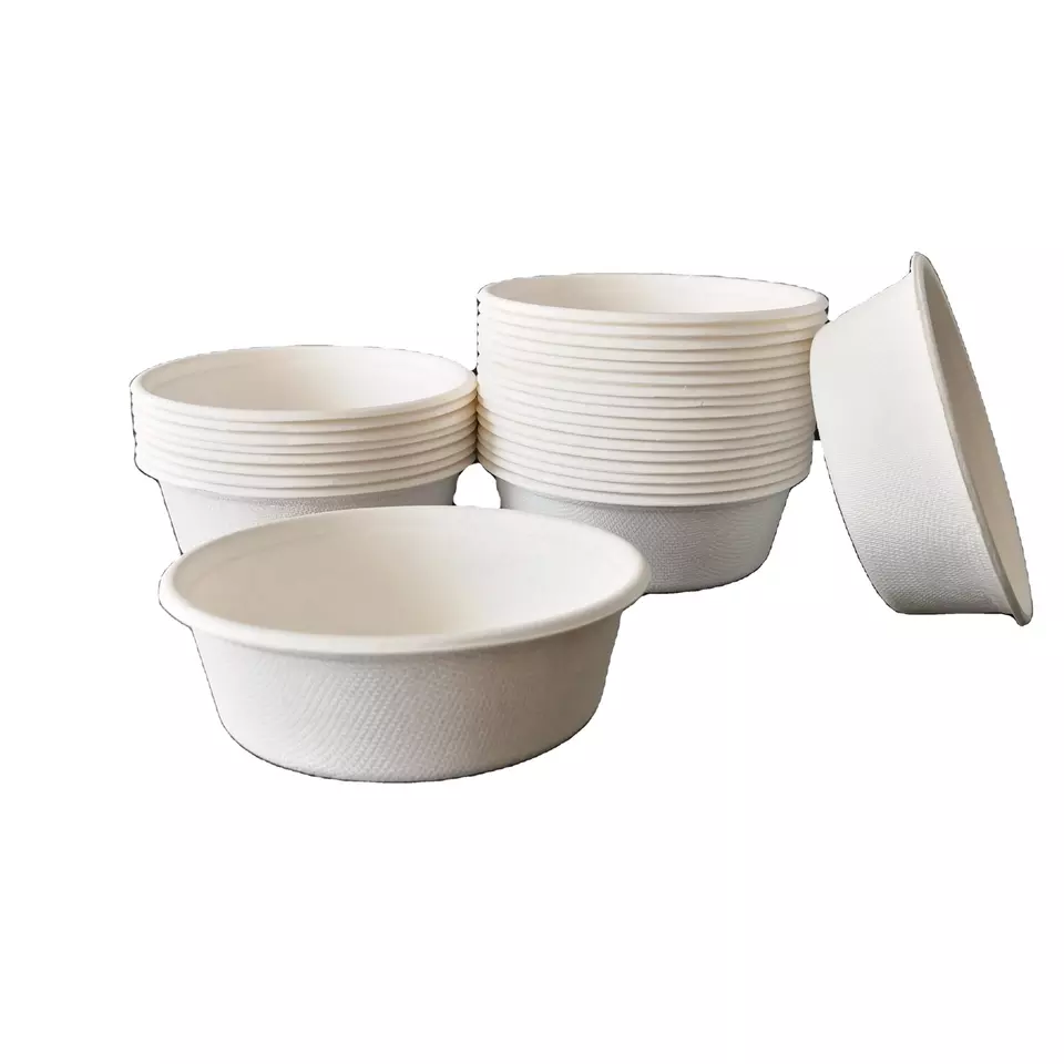Supply 8oz disposable sugarcane bagasse paper bowl Wholesale Factory ...