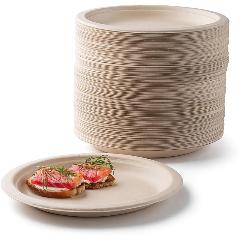 Customized Biodegradable Disposable Sugarcane Bagasse Paper Plate ...