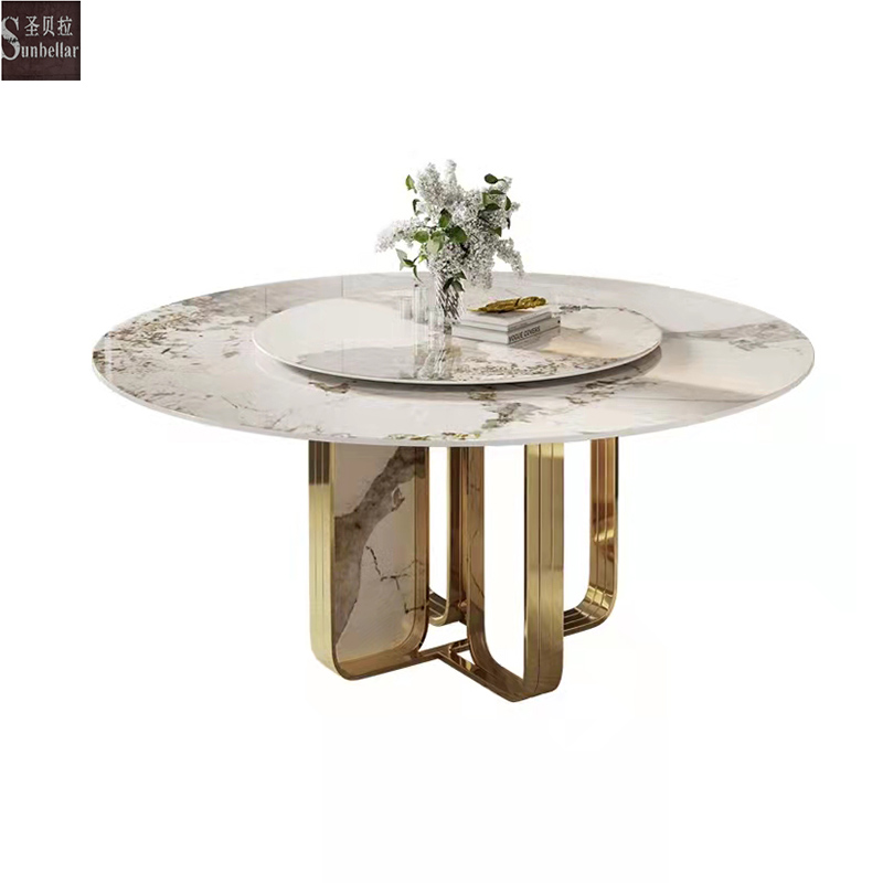 Table à manger ronde de luxe en marbre d'Italie,Low Prices Table à ...