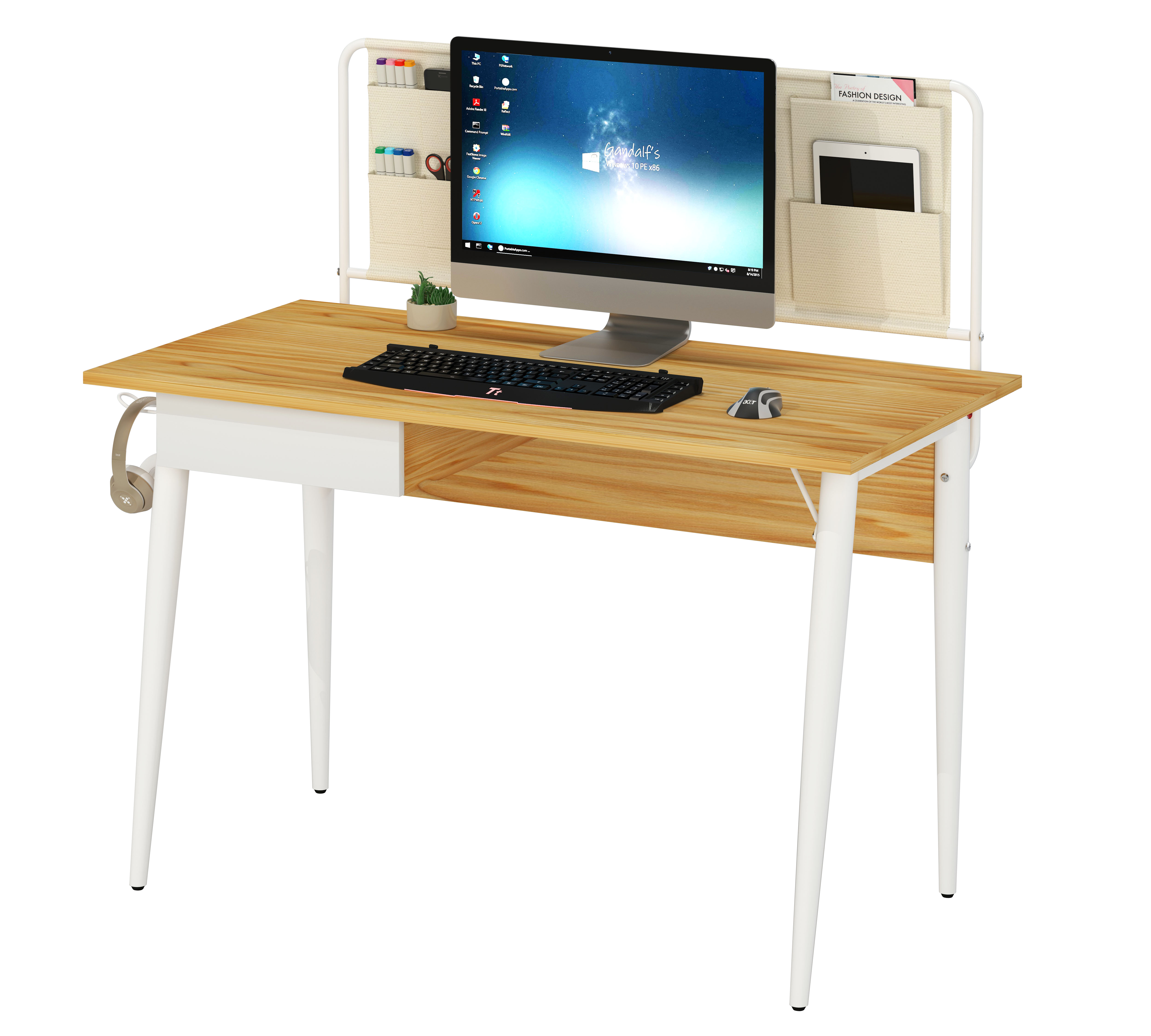 Supply Narrow Office Home Studio Computer Desk With Non-Woven Bag ...