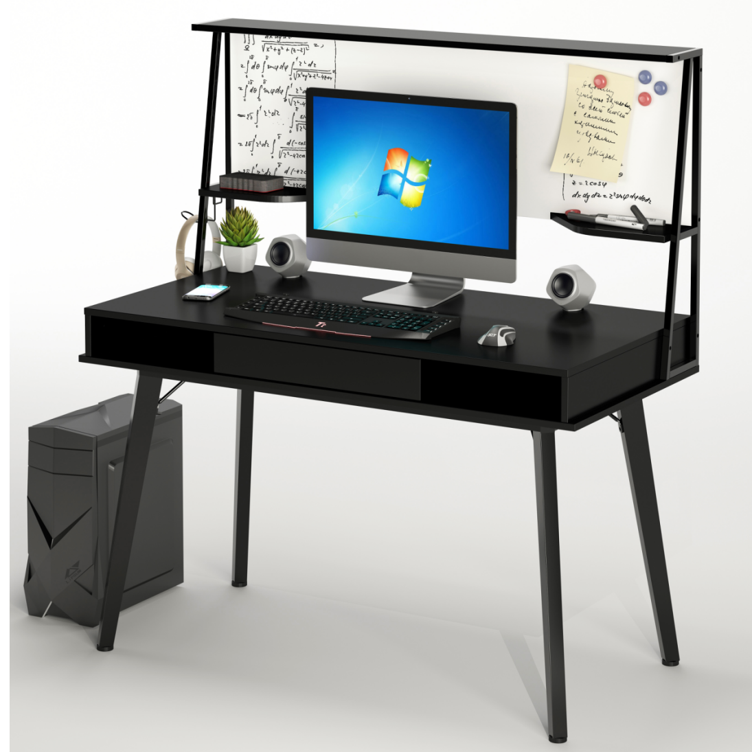 Supply Space Saving Bedroom Notebook Study Dry Erase Board Desk ...