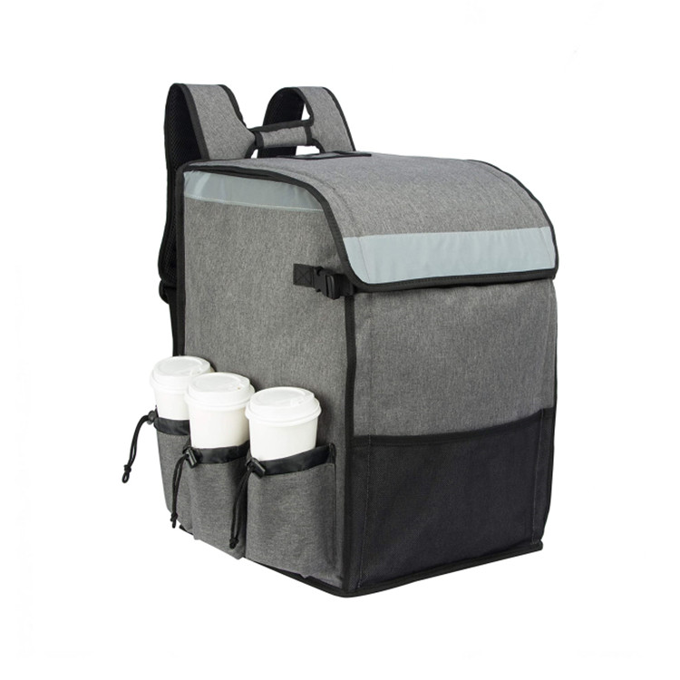 Supply Insulated Food Delivery Backpack with Drink Holder Wholesale ...