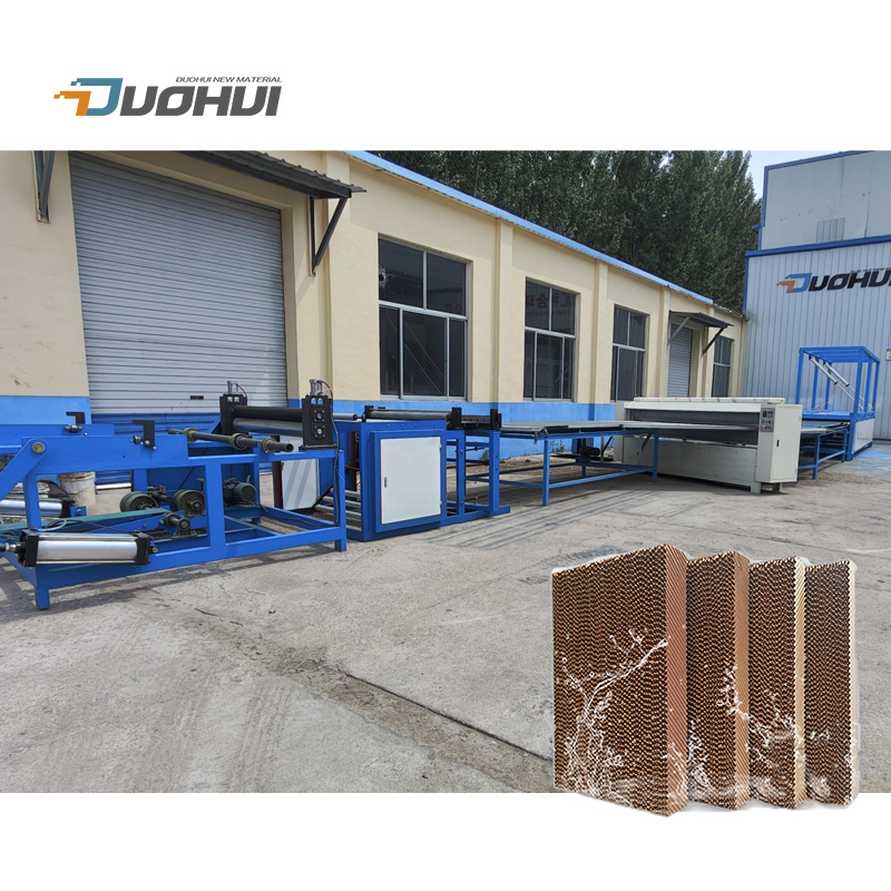 Supply Customization evaporative cooling pad making production line ...