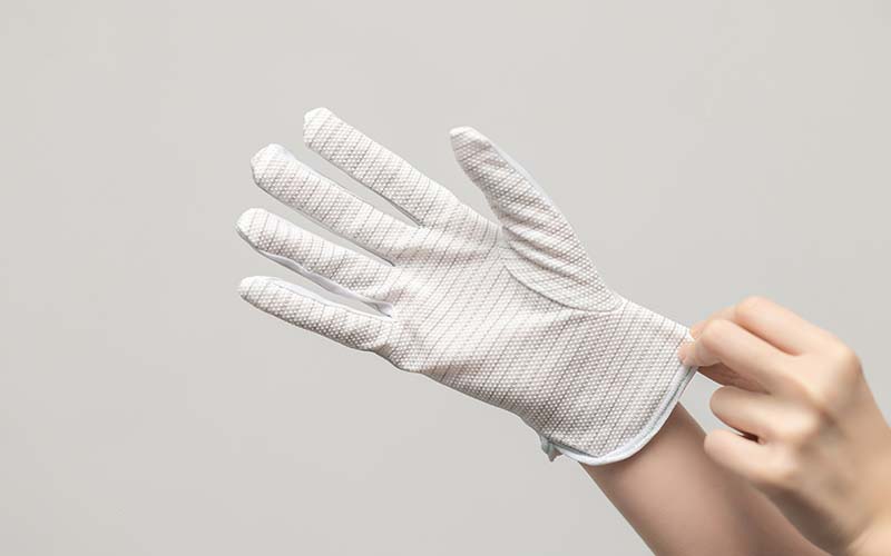 Supply Anti Static Gloves PVC DOT antistatic palm Working Gloves ...