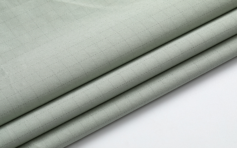 Supply Anti-Static ESD Cotton Twill Fabric 1.0 Grid For Work Wear ...