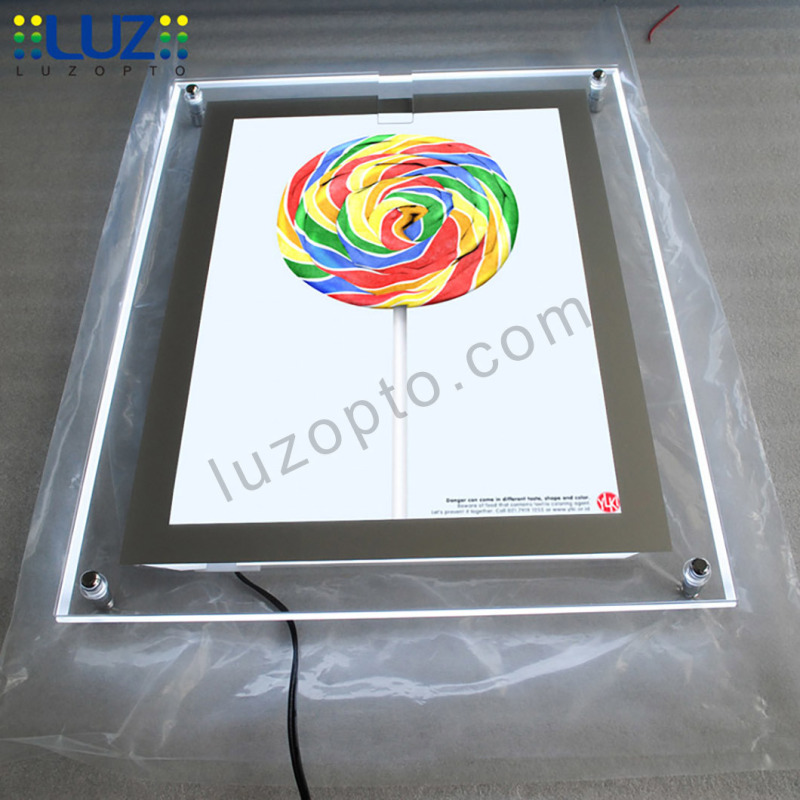 Supply Acrylic Crystal Poster Led Photo Frame Light Box For Advertising ...