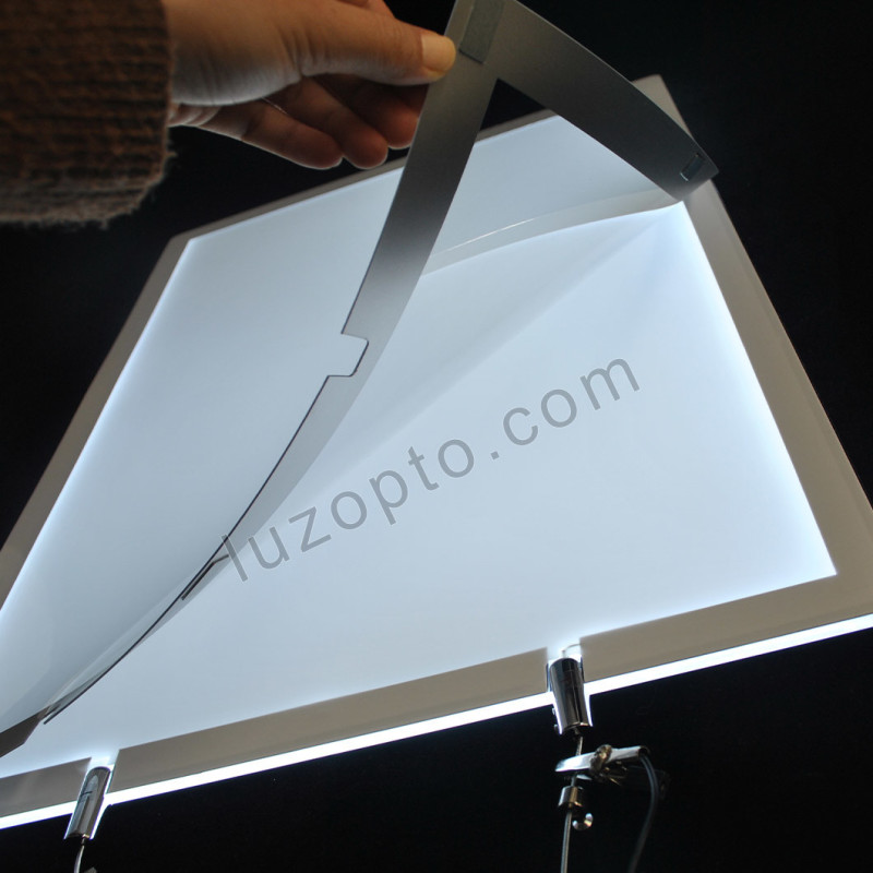 Supply Cable Suspended Portrait Illuminated Window Poster Display Kits ...