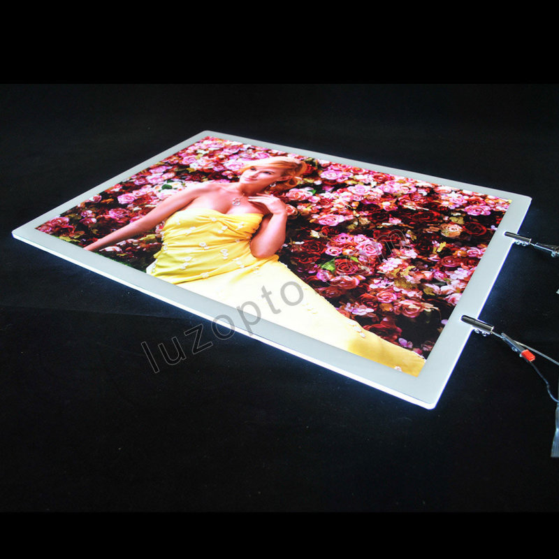 Supply Cable Suspended Portrait Illuminated Window Poster Display Kits ...