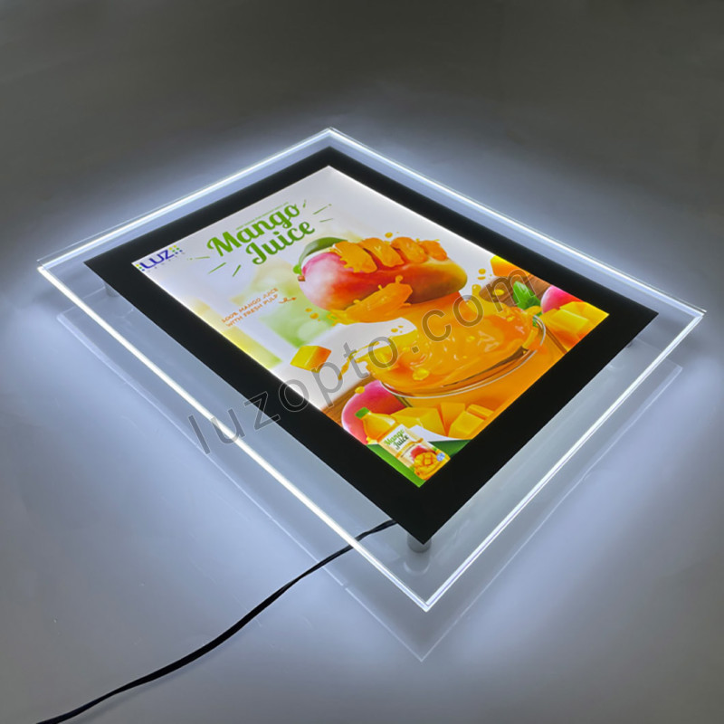 Supply Single Side Crystal Acrylic Led Advertising Light Box Wall ...