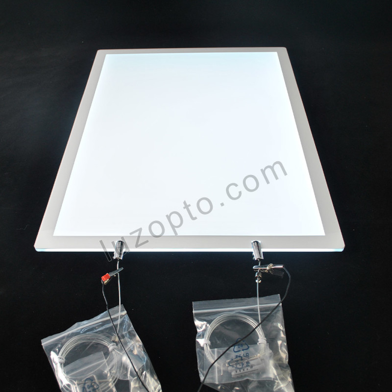 Supply Cable Suspended Portrait Illuminated Window Poster Display Kits ...