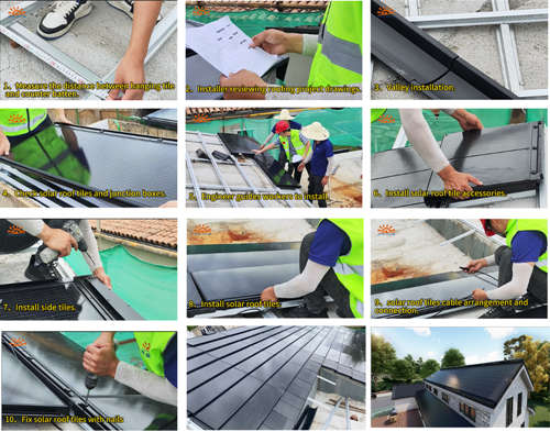 Solar Roof Tiles Installation