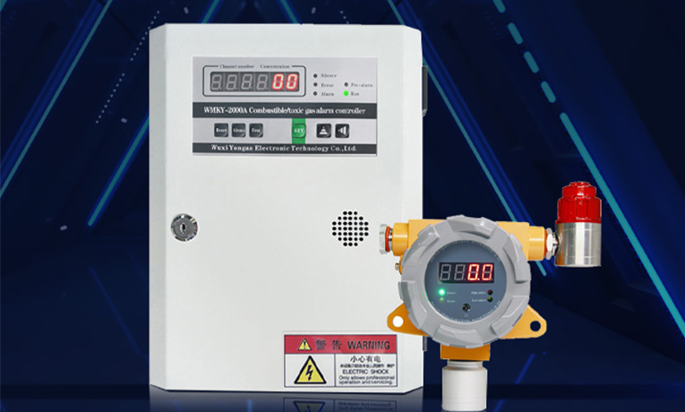 Gas Detectors, Gas Alarm Controller, Audible And Visual Warning Lamp ...