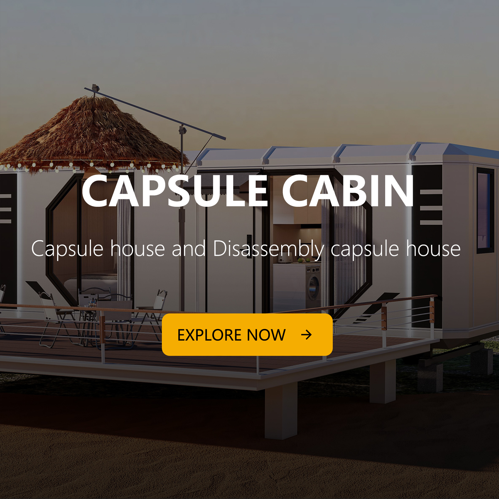 Cabin and Capsule House, Expandable Container House, Detachable ...