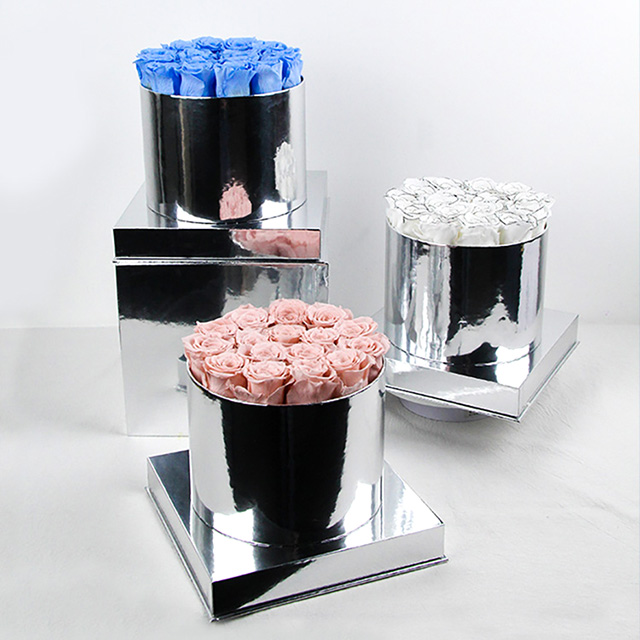 Supply Preserved Rose In Box Medium Round Eternal Flower Wholesale