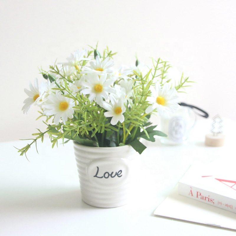 Supply Desktop Potted Artificial Daisy Wholesale Factory - Wujing ...