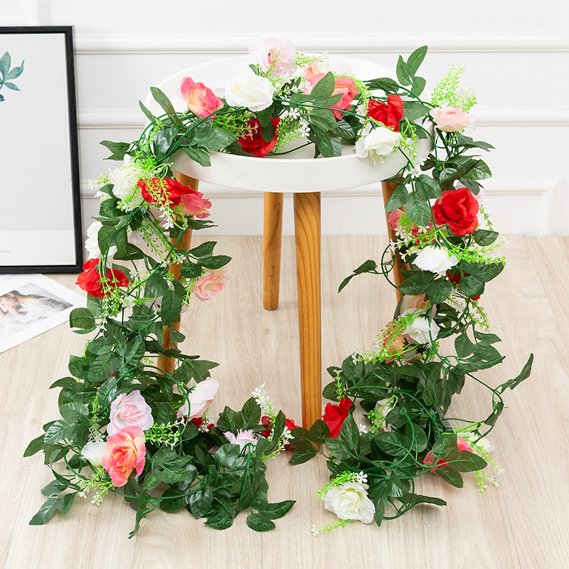 Supply 10 Heads Artificial Rose Vines Wholesale Factory - Wujing ...