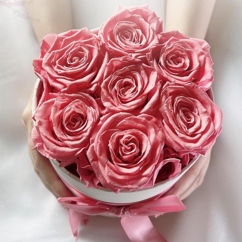 Supply 7 Heads Eternal Roses In Gift Box Wholesale Factory - Wujing ...