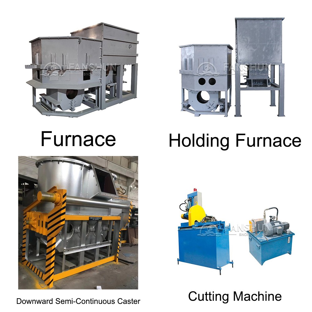 Supply Industrial Frequency Furnace Downward Semi-Continuous Casting ...
