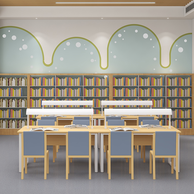 Supply Rectangle Activity library reading Table Wholesale Factory ...