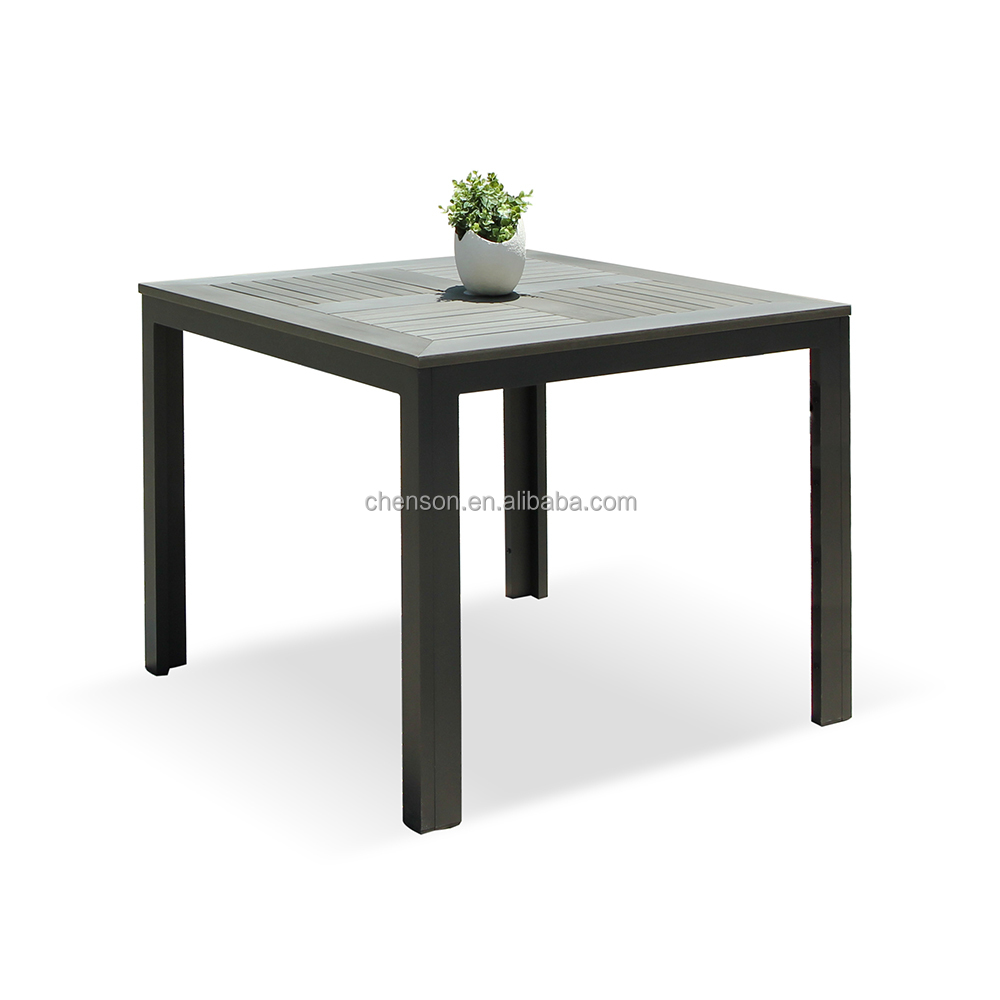 Supply Garden Bistro Plastic Wood Table Wholesale Factory - Chenson ...