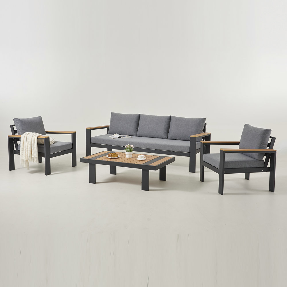 Supply KD Structure Aluminum Sofa Wholesale Factory - Chenson Outdoor ...
