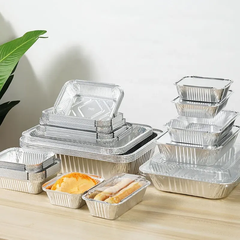 Supply disposable aluminium togo food container box with lid Wholesale ...