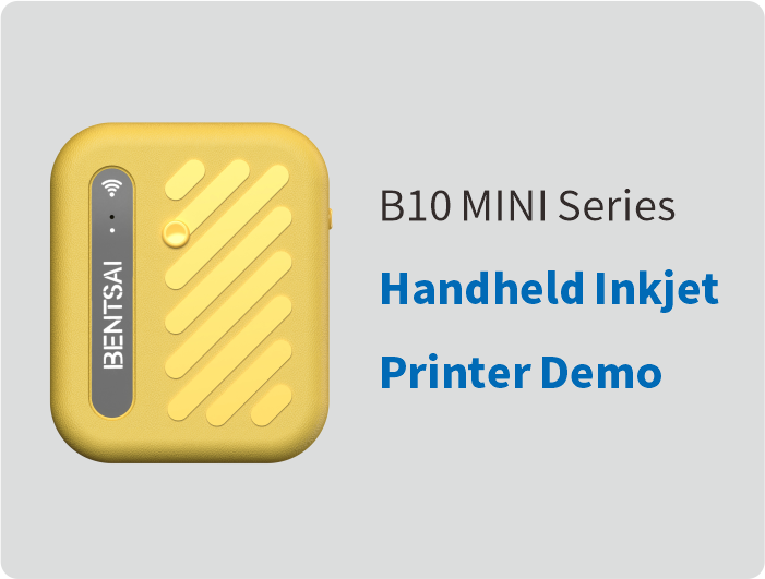 B10 MINI Series Handheld Inkjet Printer Demo Video